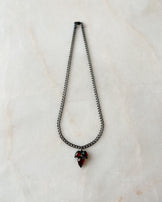 The Sharpest Thorn II // Gemstone Charm Necklace Heavy Curb Chain – Ecclesia